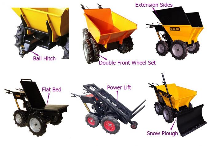 Motor Wheelbarrow with Accessories Honda Engine GXV160 Four Wheels ...